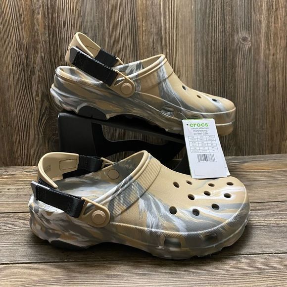 CROCS | Shoes | Crocsm9w1 Classicall Terrain Marbled Clog Brown Chai ...